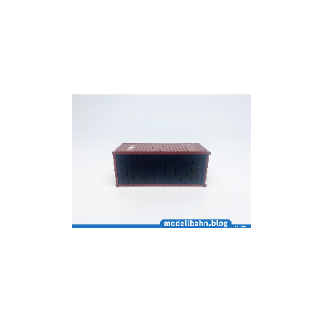 Brauner 20ft Container "TRITON" (abgeflacht) in 1:87 (H0)