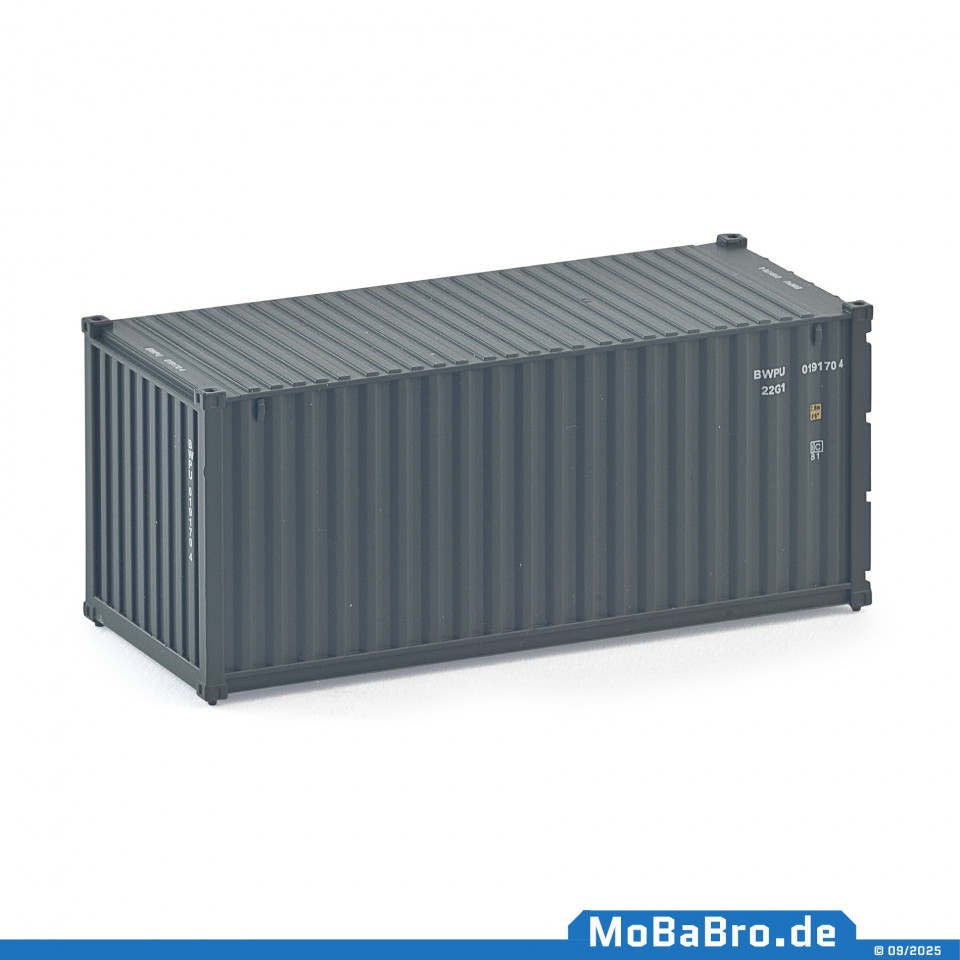 Oliv grüner 20ft Container "Bundeswehr" in 1:87 (H0)